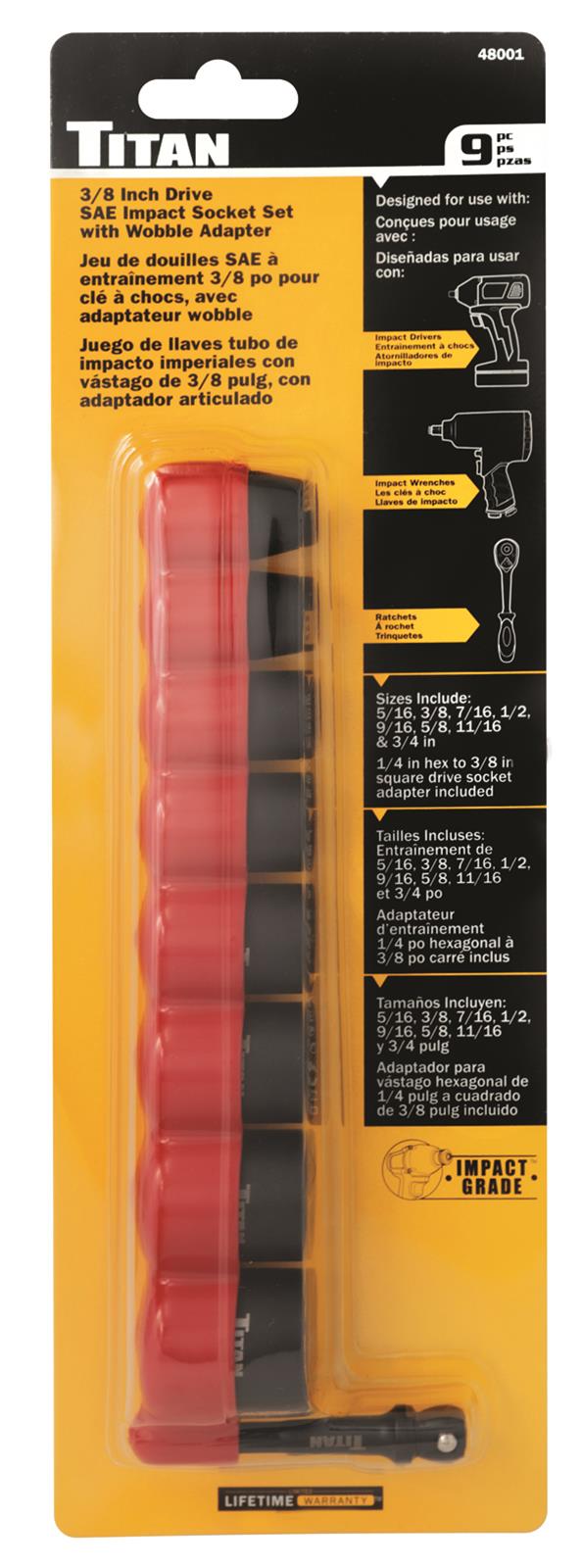 Titan Tools 48001 Titan Impact Socket Sets | Summit Racing