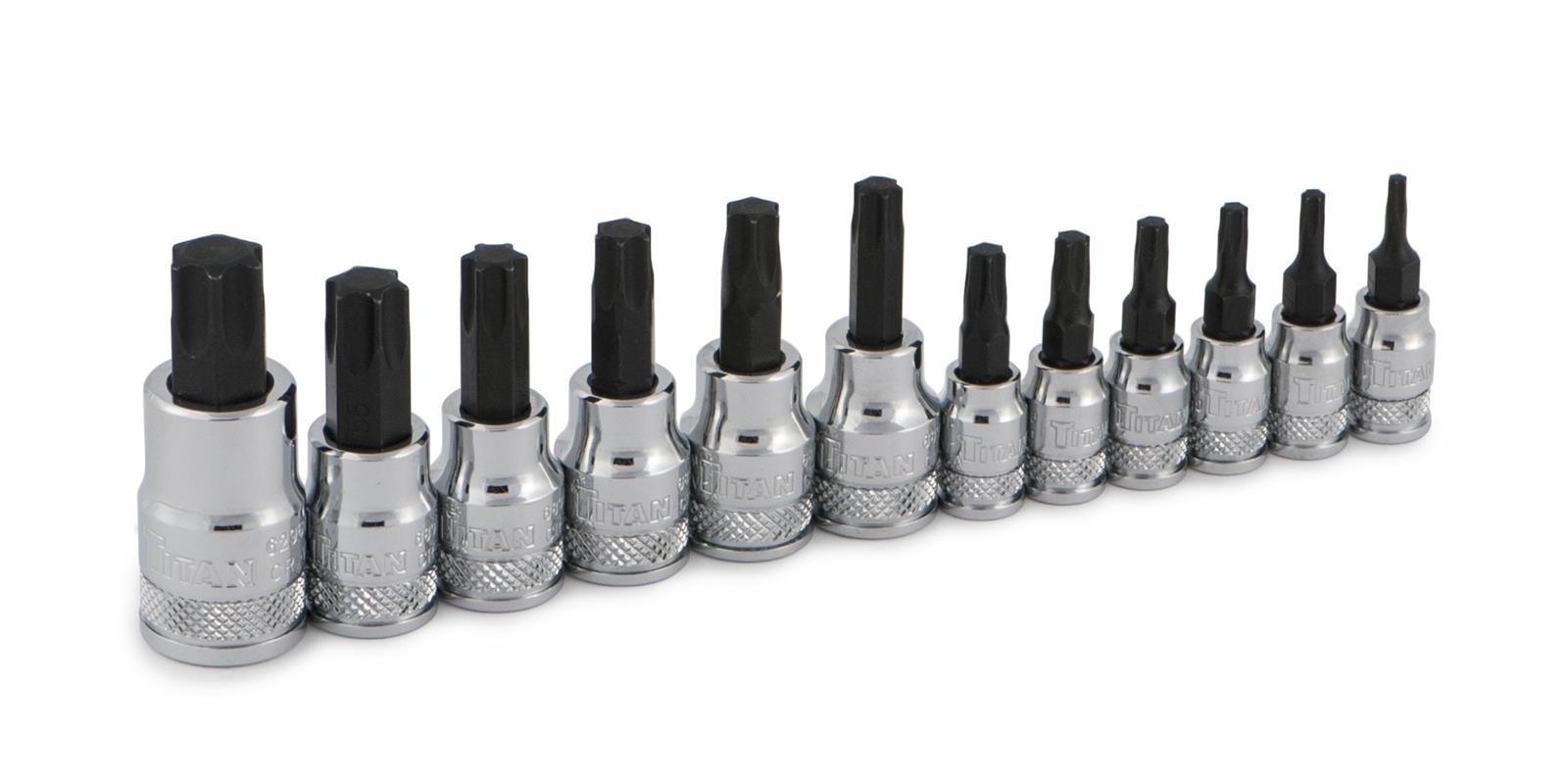 Titan Tools 68802 Titan 12-Piece Torx Bit Sets | Summit Racing
