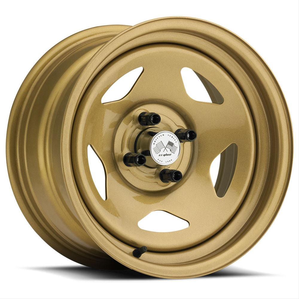 U.S. Wheel 021-5051G U.S. Wheel 021 Series Drift Star FWD Gold Wheels ...