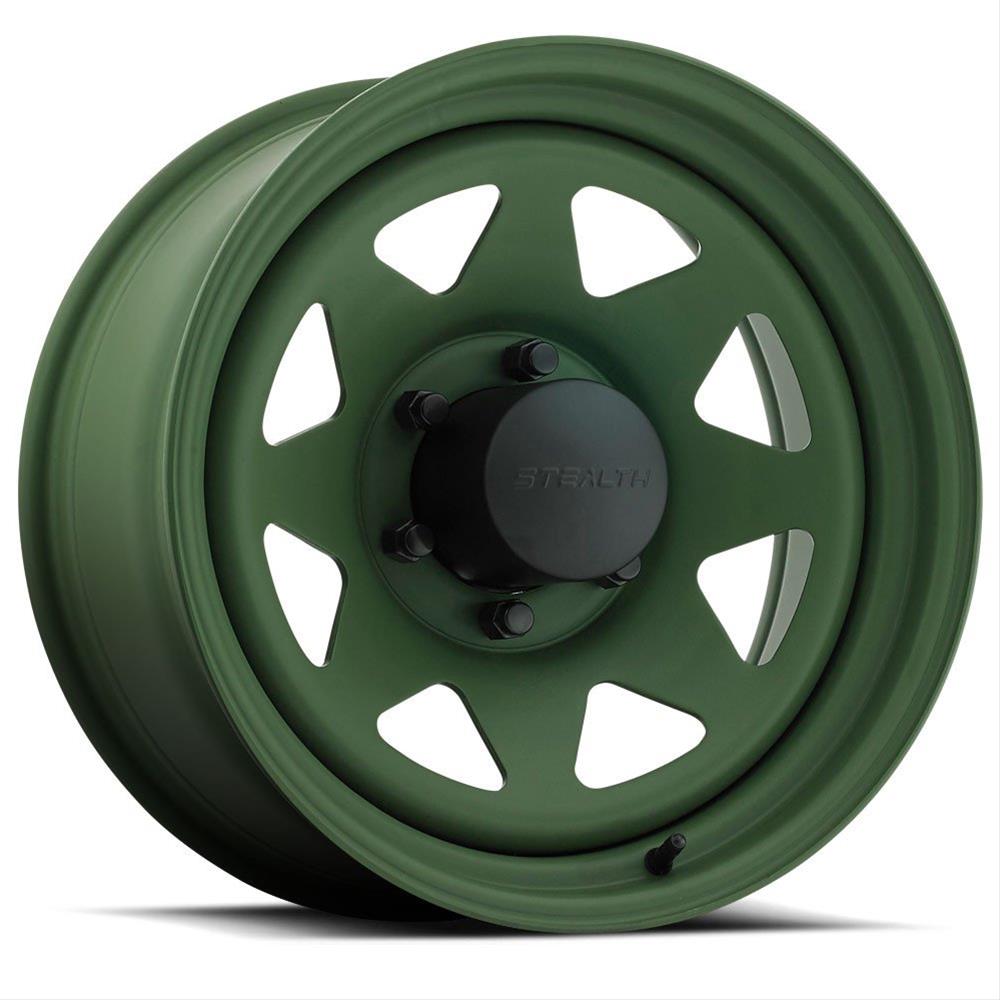 U.S. Wheel 704-7755CG U.S. Wheel 704 Series Stealth 8-Spoke Camo Green ...