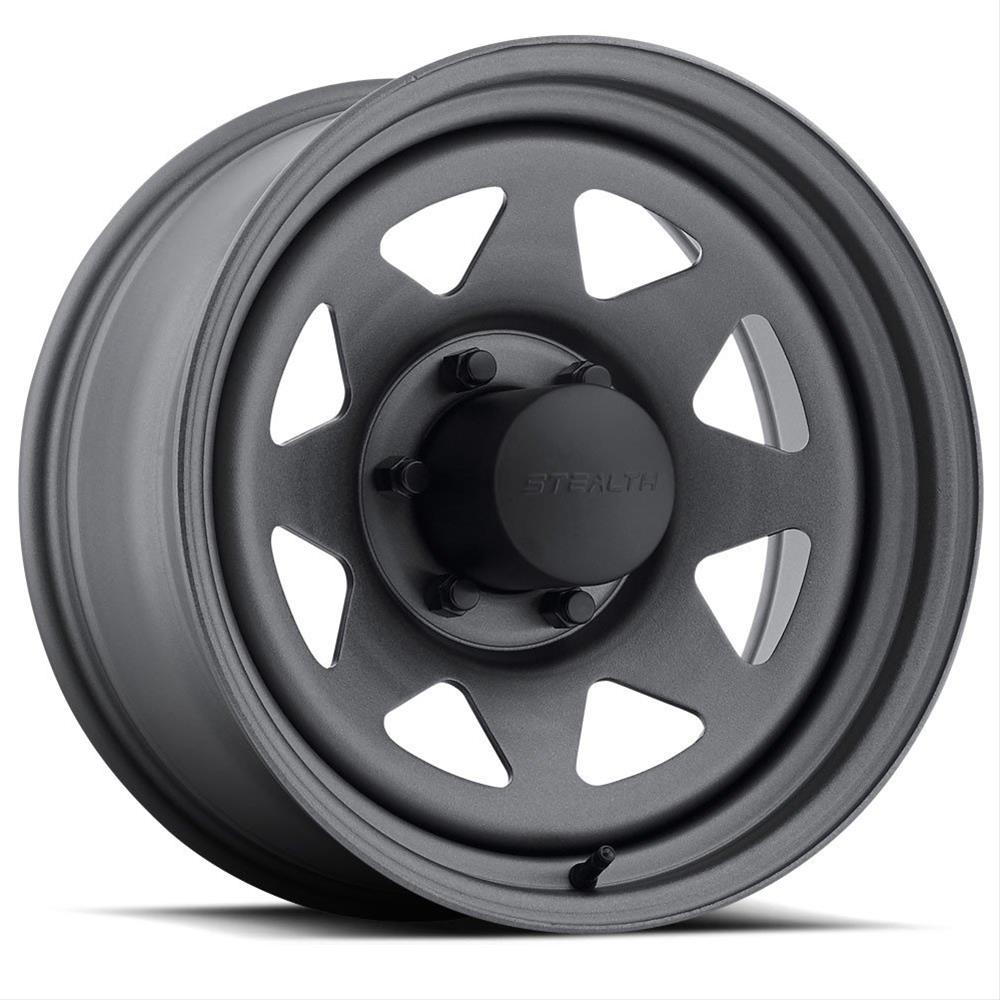 U.S. Wheel 704-5855GM U.S. Wheel 704 Series Stealth 8-Spoke Gunmetal ...