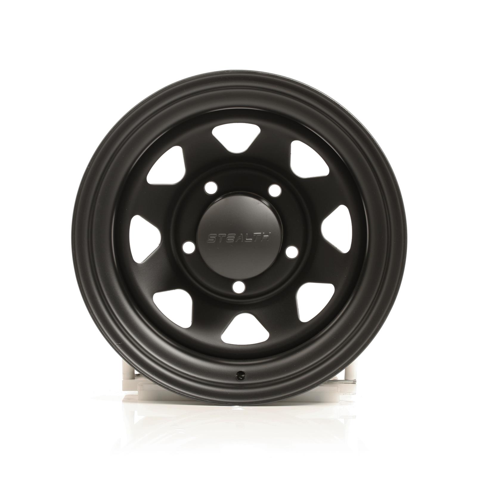 U.S. Wheel 704 Series Stealth 8-Spoke Matte Black Wheels | Summit Racing