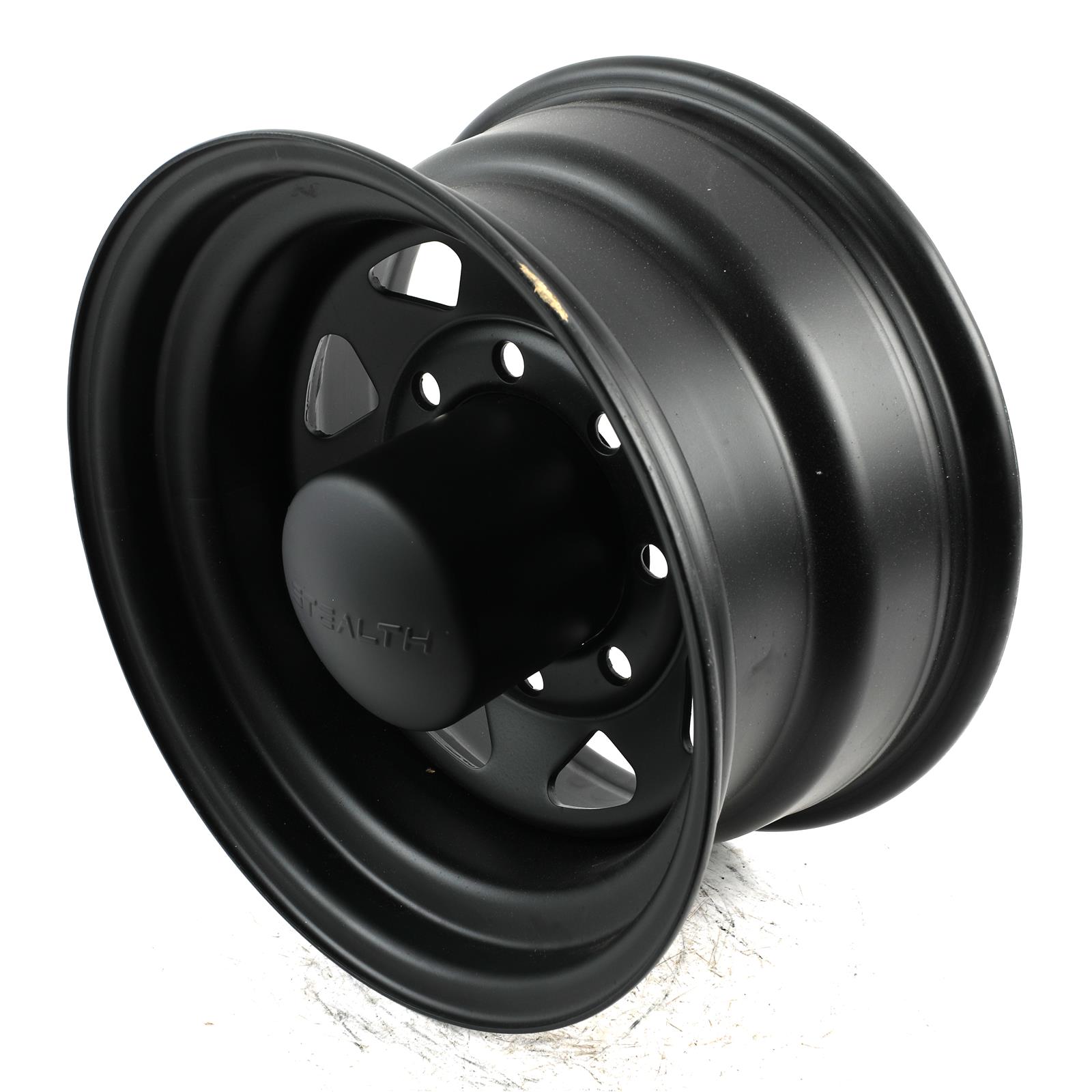 U.S. Wheel 704 Series Stealth 8-Spoke Matte Black Wheels | Summit Racing