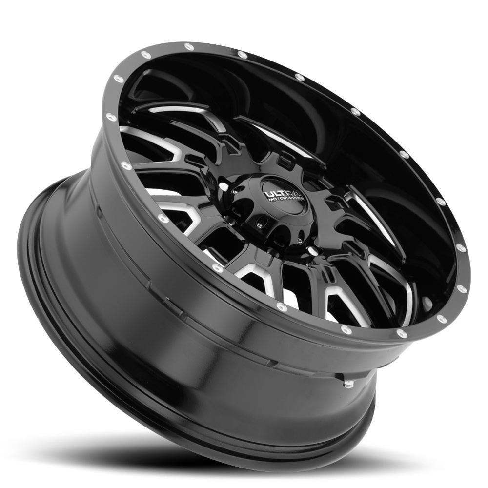 Ultra Wheel 203 Hunter Gloss Black Wheels with Milled Accents | Summit ...