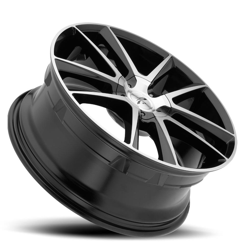 Ultra Wheel Company 436-6701U+40 Platinum Luxury 436 Gemini Gloss Black ...