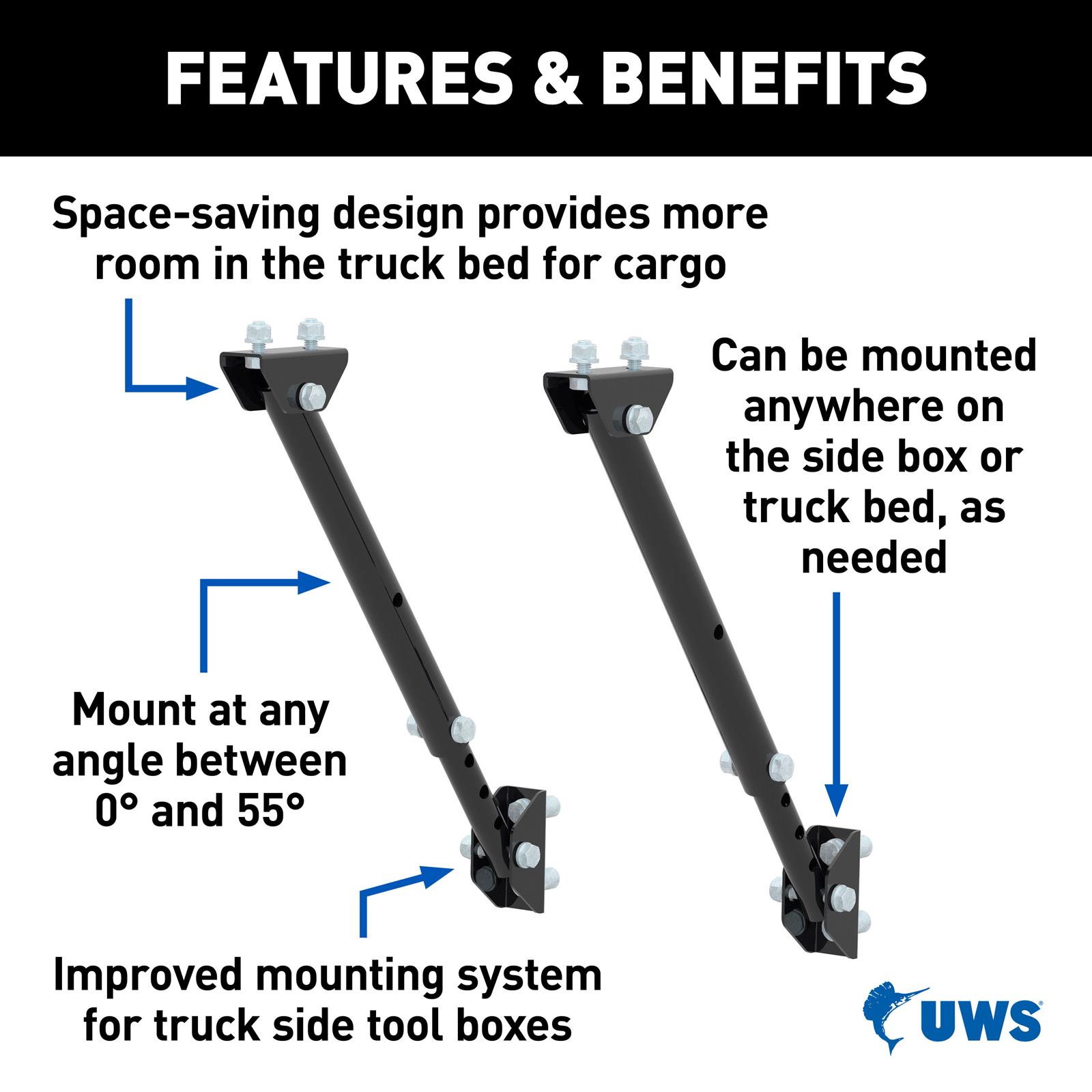 UWS Solutions TBSM-MK2 UWS Adjustable Universal Truck Side Box Legs ...