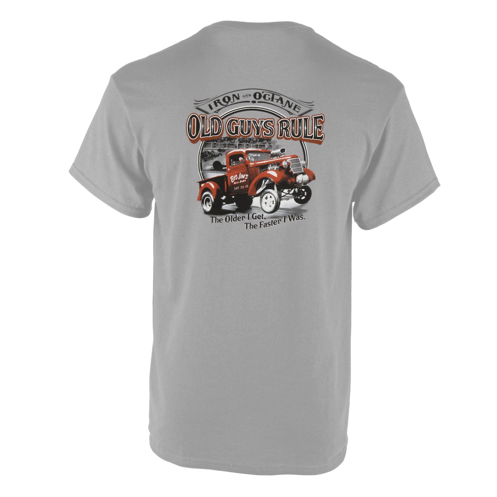 Old Guys Rule 2242A01GRA3X Old Guys Rule Iron and Octane T-Shirt ...