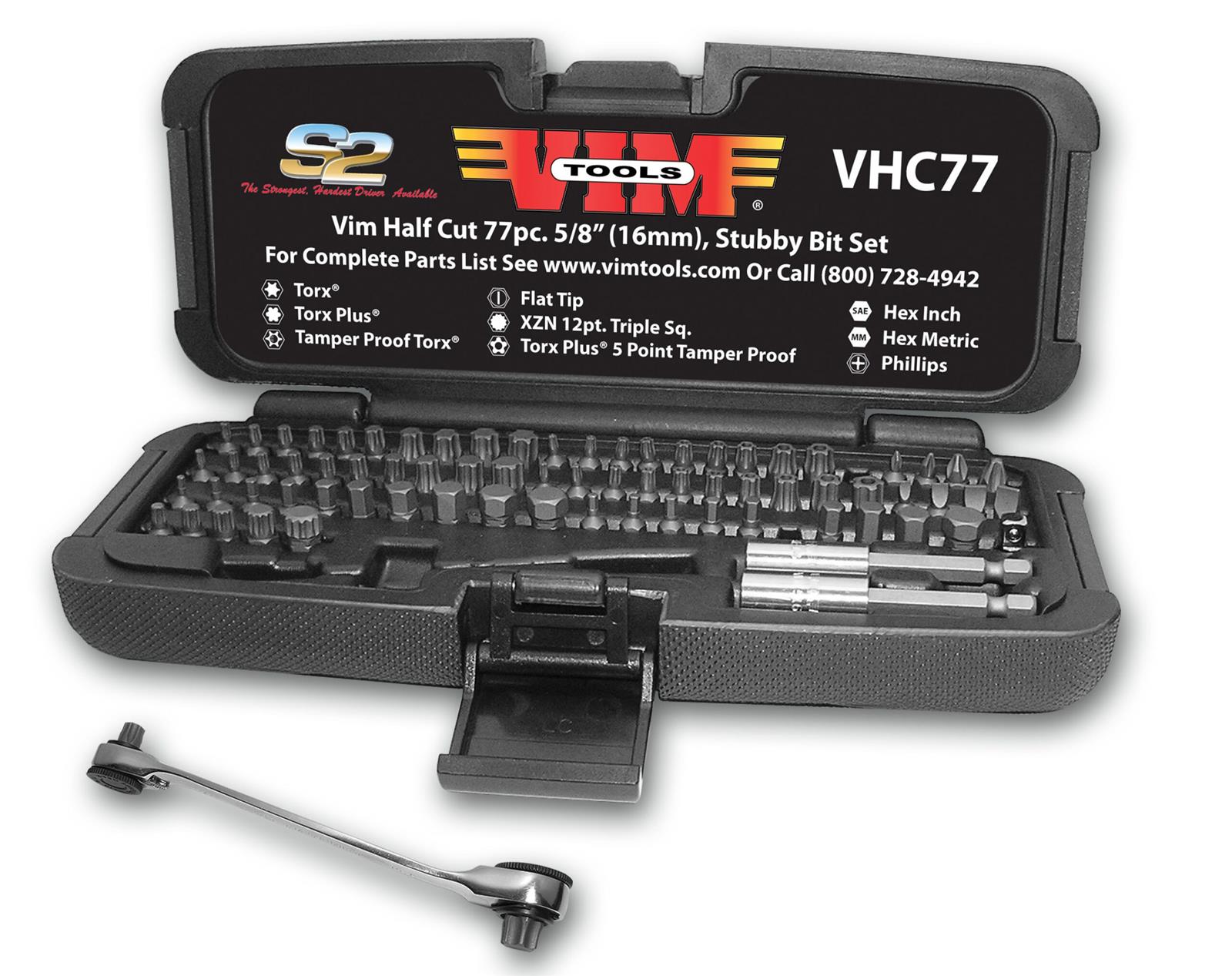 VIM Tools VHC77 VIM Tools Half Cut Bit Sets | Summit Racing