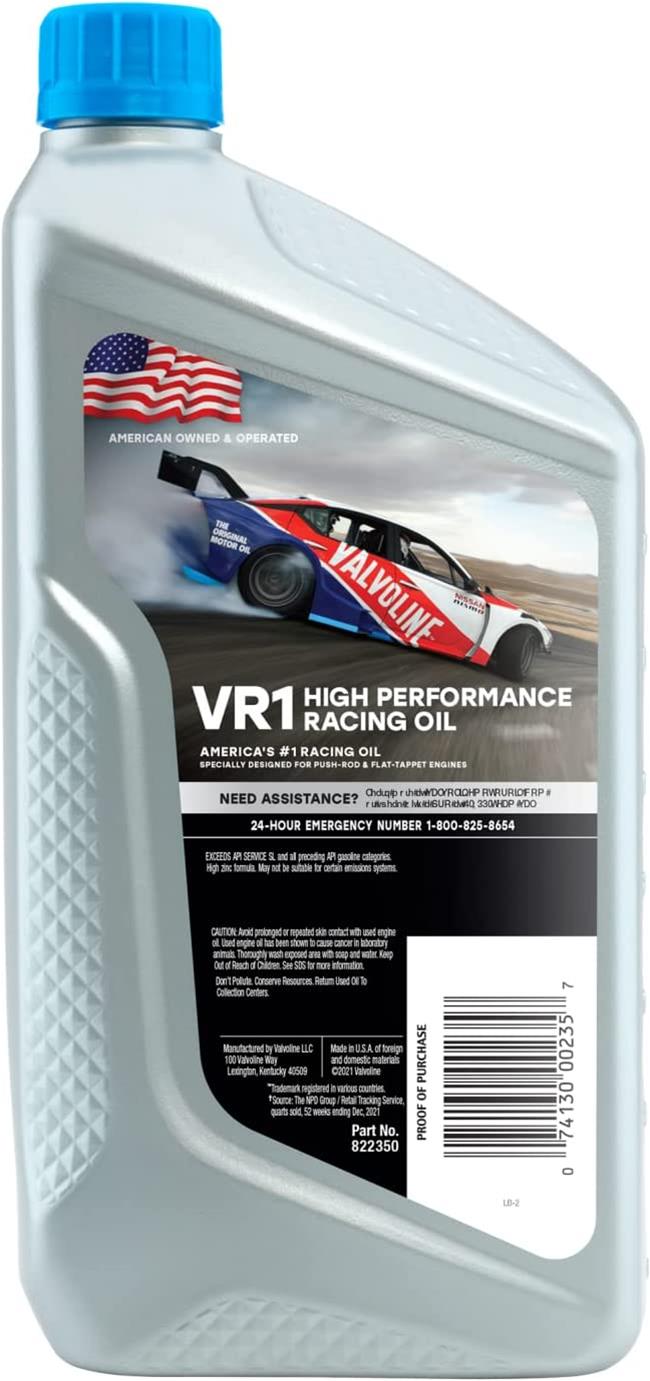 Valvoline 822350 Valvoline VR1 Racing Motor Oil | Summit Racing