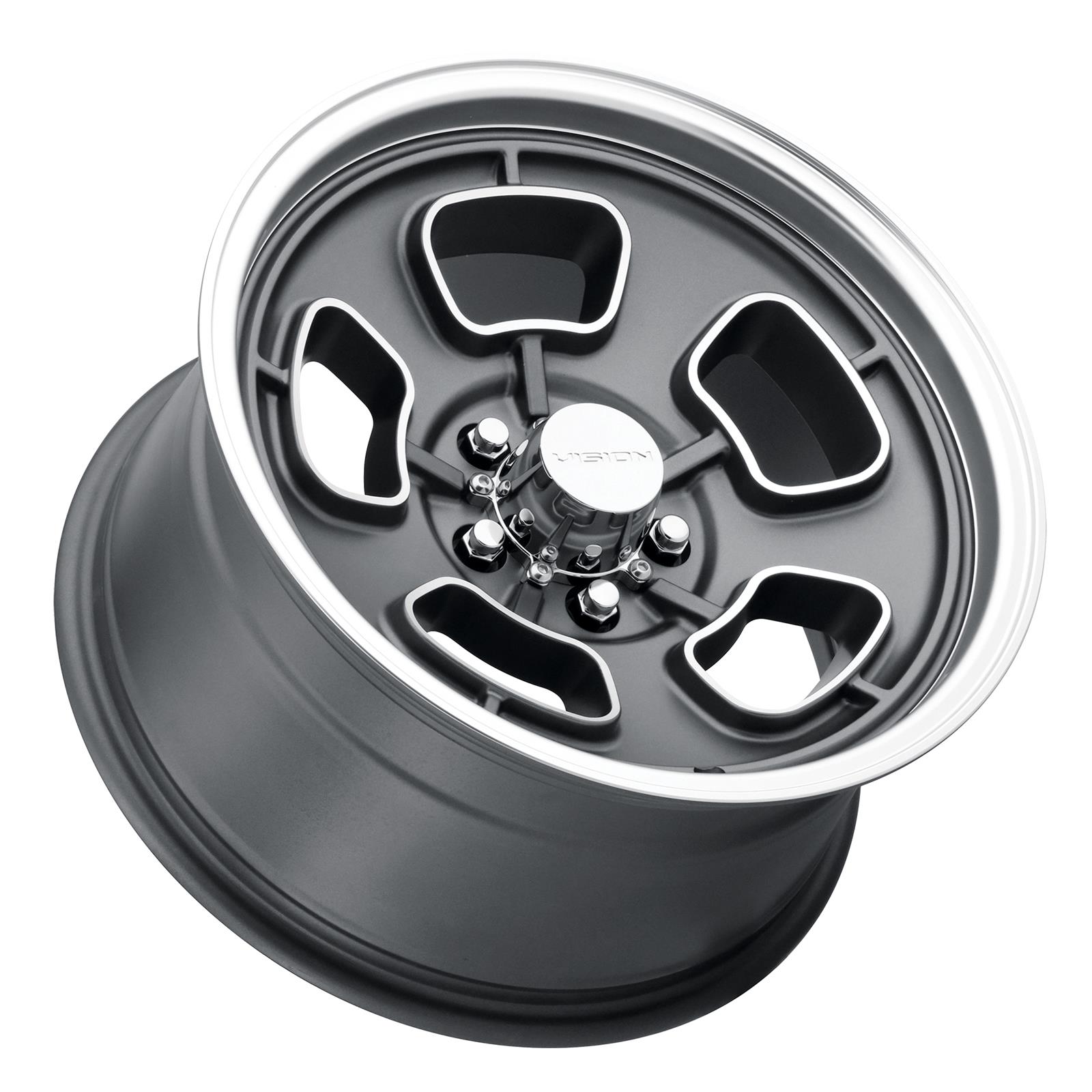 Vision Wheel 148-5765SGMF6 Vision American Muscle 148 Shift Satin Gray ...