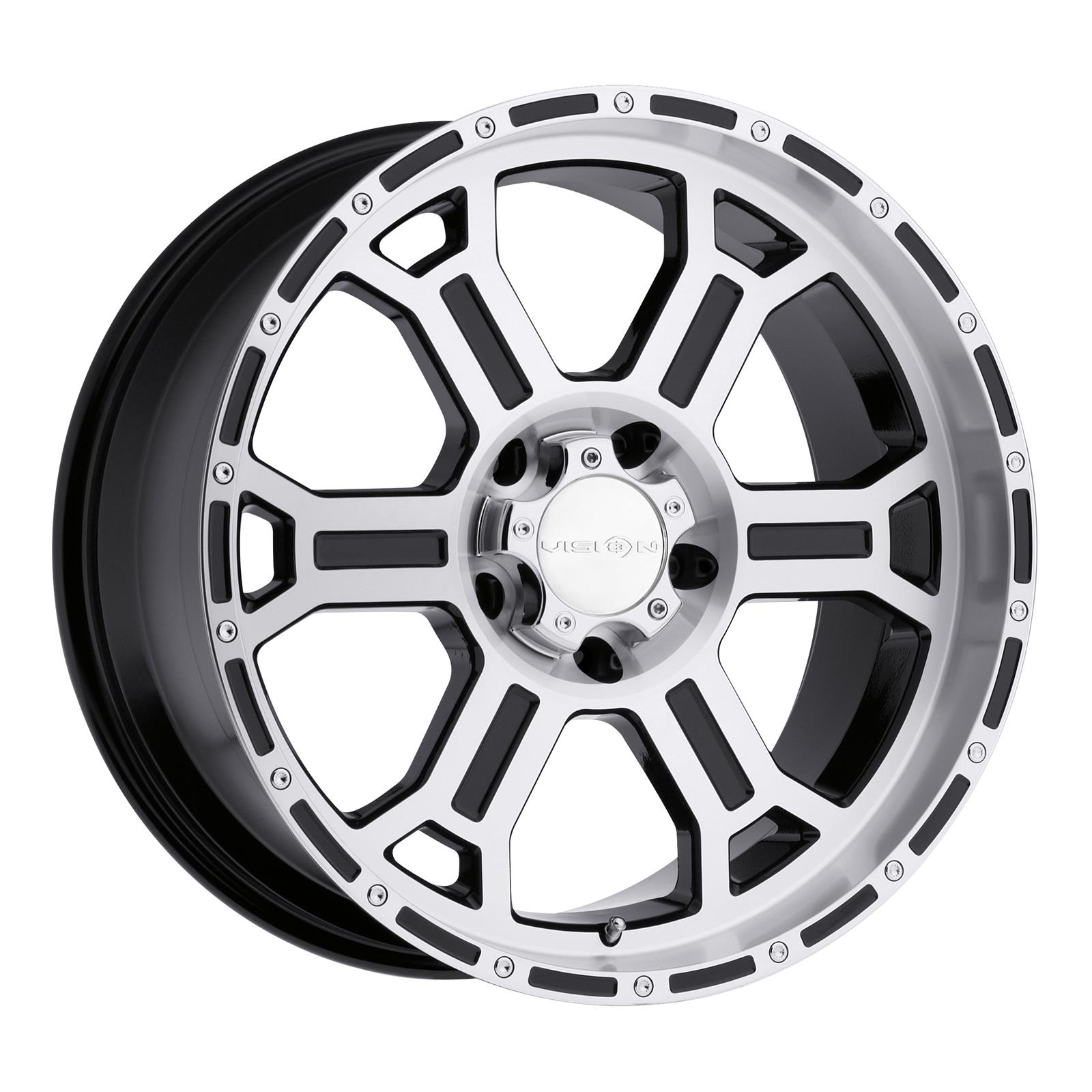 Vision Wheel 372-6881MF-6 Vision Off-Road 372 Raptor Series Gloss Black ...