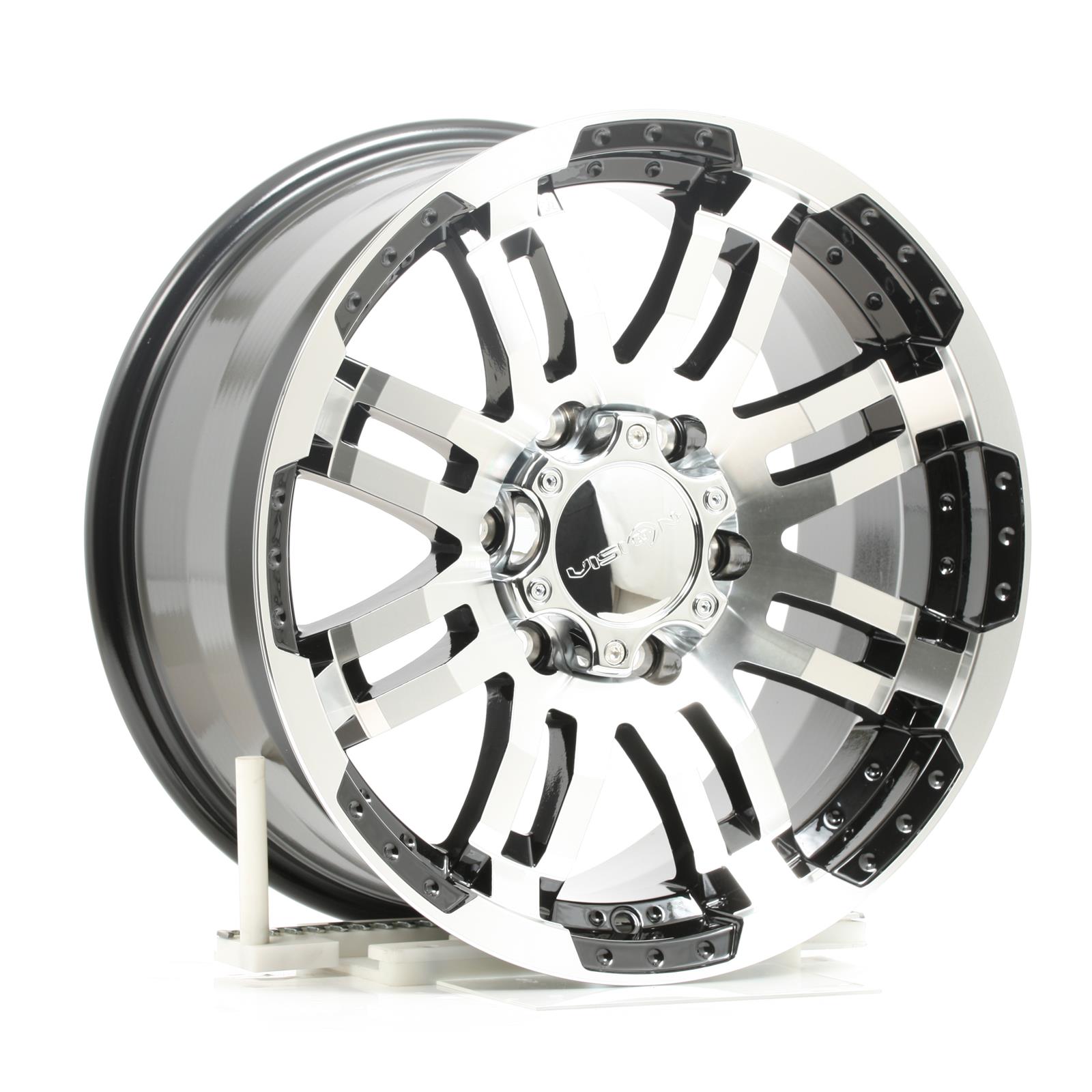 Vision Off-Road 375 Warrior Series Gloss Black Wheels with Machined ...