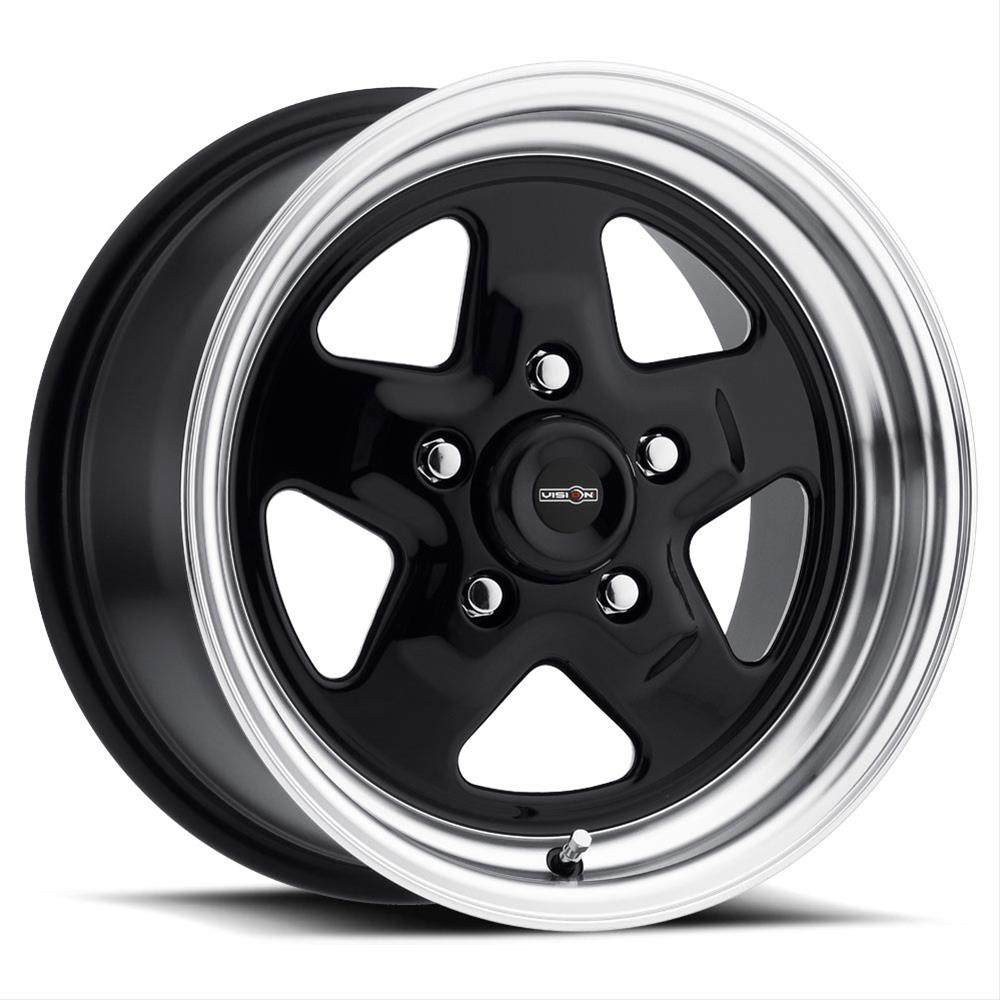 Vision Wheel 521H5434B-19 Vision American Muscle 521 Nitro Series Black ...