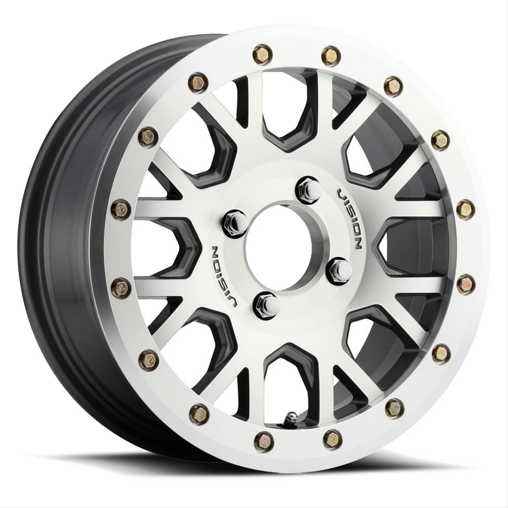 Vision Wheel GV8BL156115GMMF46NCC Vision GV8BL Invader UTV Gunmetal ...