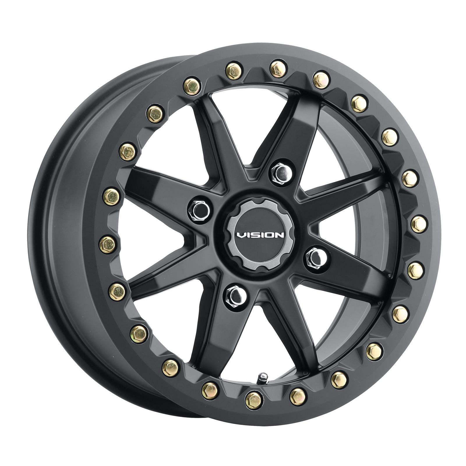 Vision UTV 544 Bolt Beadlock Series Satin Black Wheels | Summit Racing