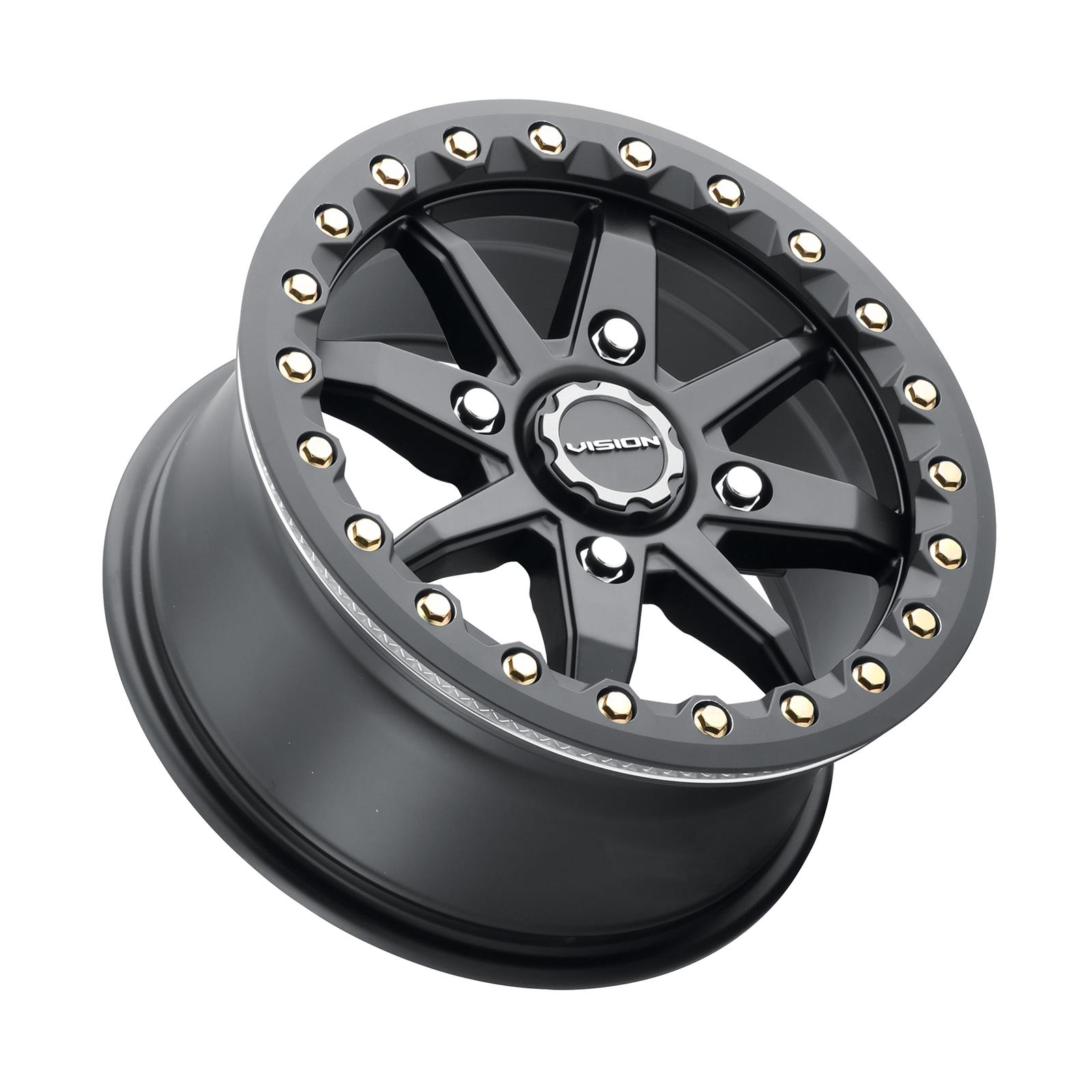 Vision UTV 544 Bolt Beadlock Series Satin Black Wheels | Summit Racing