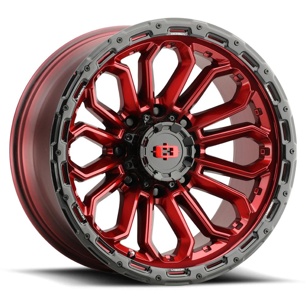 Vision Wheel 405-7973GRGBL-12 Vision Off-Road 405 Korupt Gloss Red ...