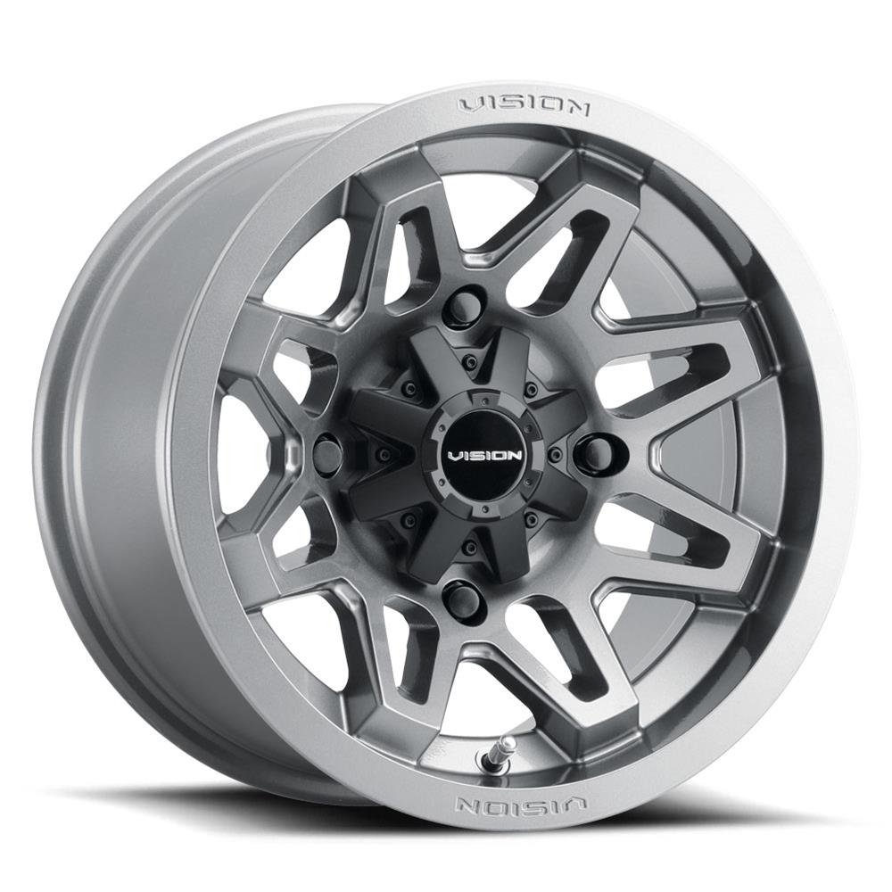 Vision Wheel 416-148136GM4 Vision UTV 416 Se7en Gunmetal Wheels ...