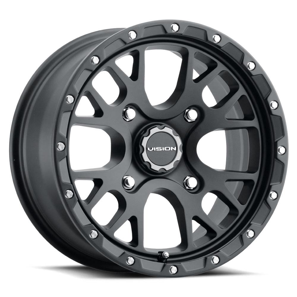 Vision Wheel 545-147100SB44 Vision UTV 545 Rocker Series Satin Black ...
