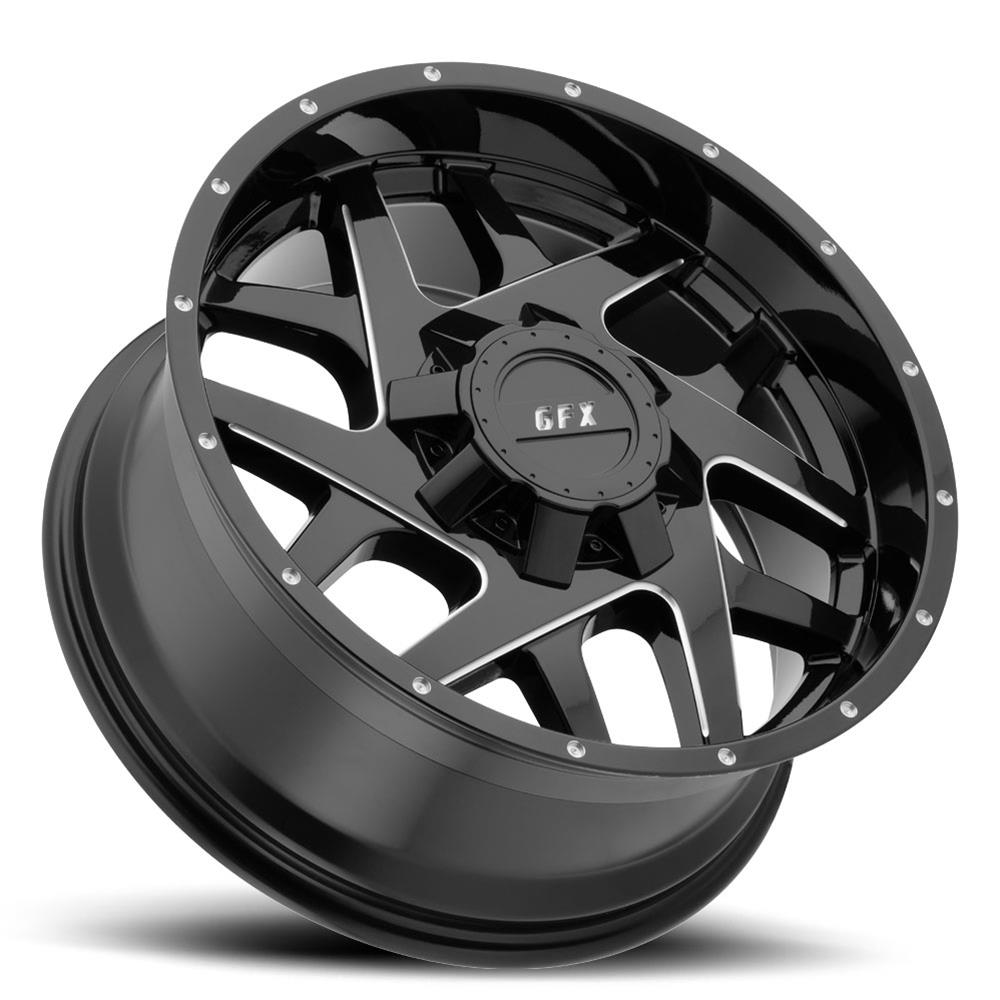 Voxx G-FX TR-Mesh2 Gloss Black Wheels with Milled Spokes | Summit Racing
