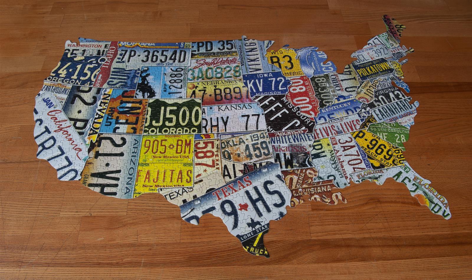 Summit Gifts 507000 USA License Plate Map Puzzles | Summit Racing