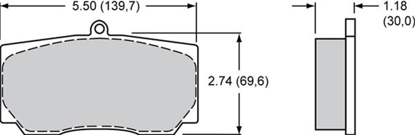Wilwood Disc Brakes 15A-7062K-B Wilwood PolyMatrix A Compound Brake ...