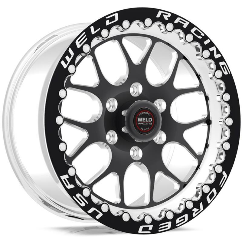 Weld Racing 77LB7100E62F Weld Racing RT-S S77 Forged Aluminum Black ...