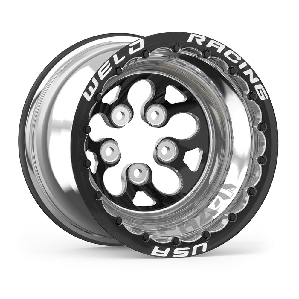 Weld Racing 83B-516280MBS Weld Racing Matte Black Alpha-1 Double ...