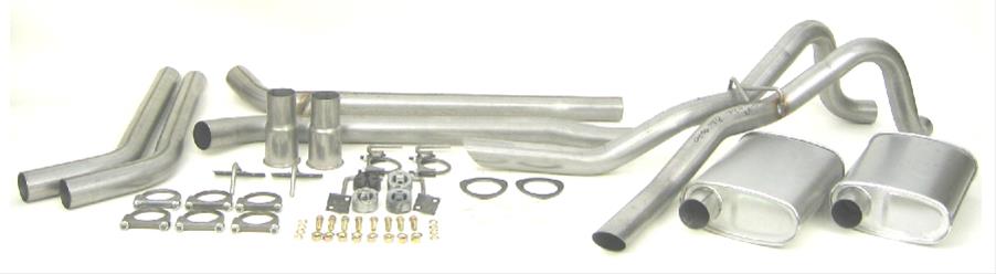 Thrush 89024 Thrush Turbo Header Back Dual Exhaust Systems | Summit Racing
