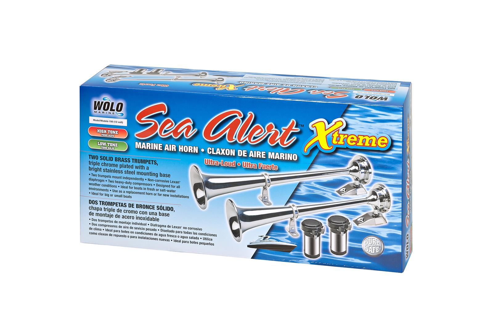 Wolo Manufacturing 150 Wolo Sea Alert Marine Air Horns | Summit Racing