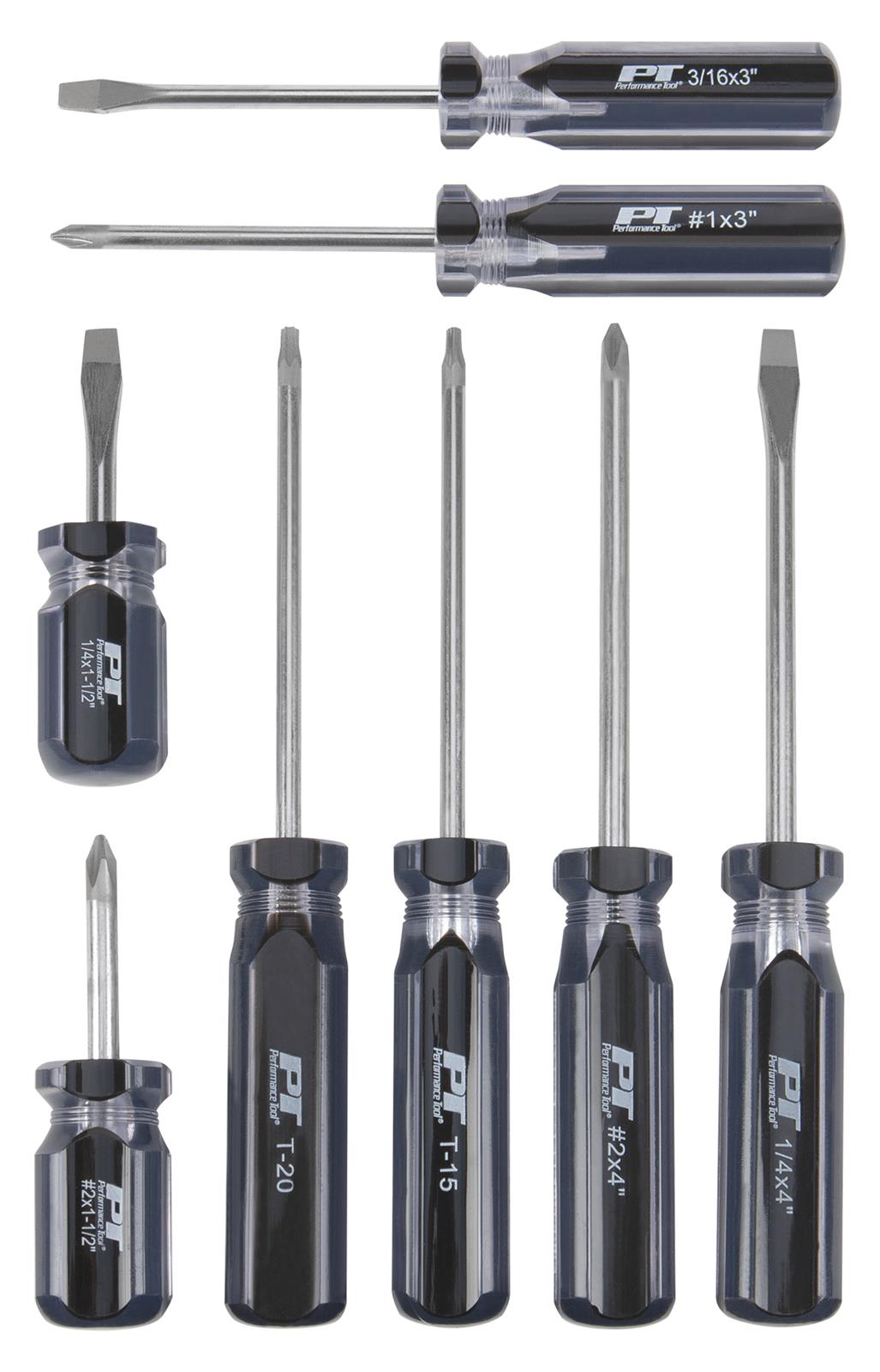 Performance Tool W80008 Performance Tool 8-Piece Pro Screwdriver Sets ...