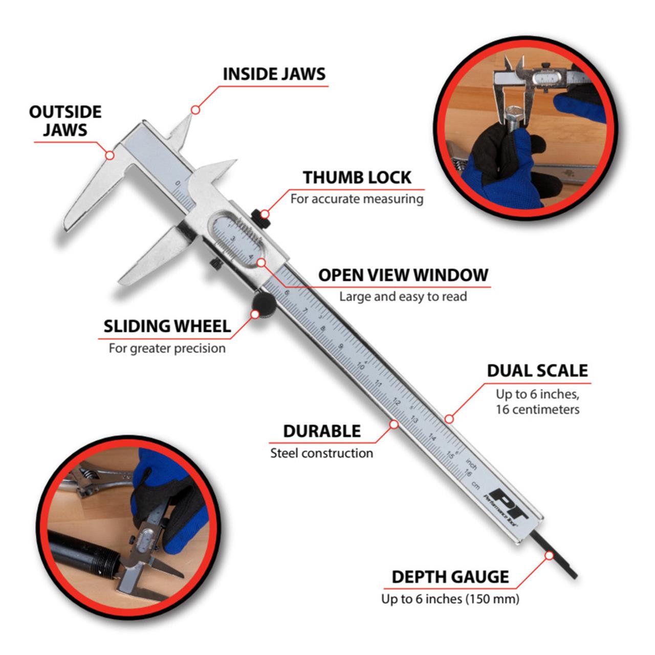 Performance Tool W80163 Performance Tool Vernier Calipers | Summit Racing