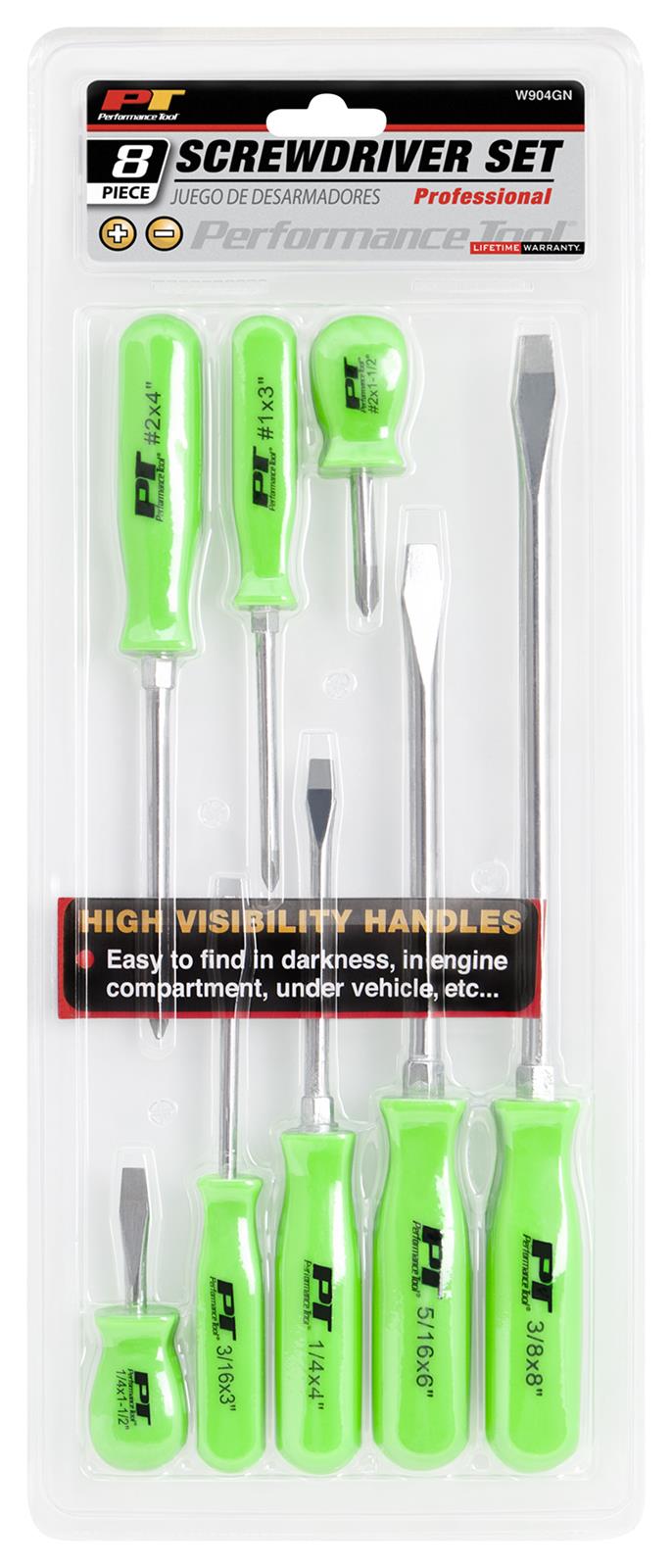 Performance Tool W904GN Performance Tool 8-Piece Hi-Visibility ...