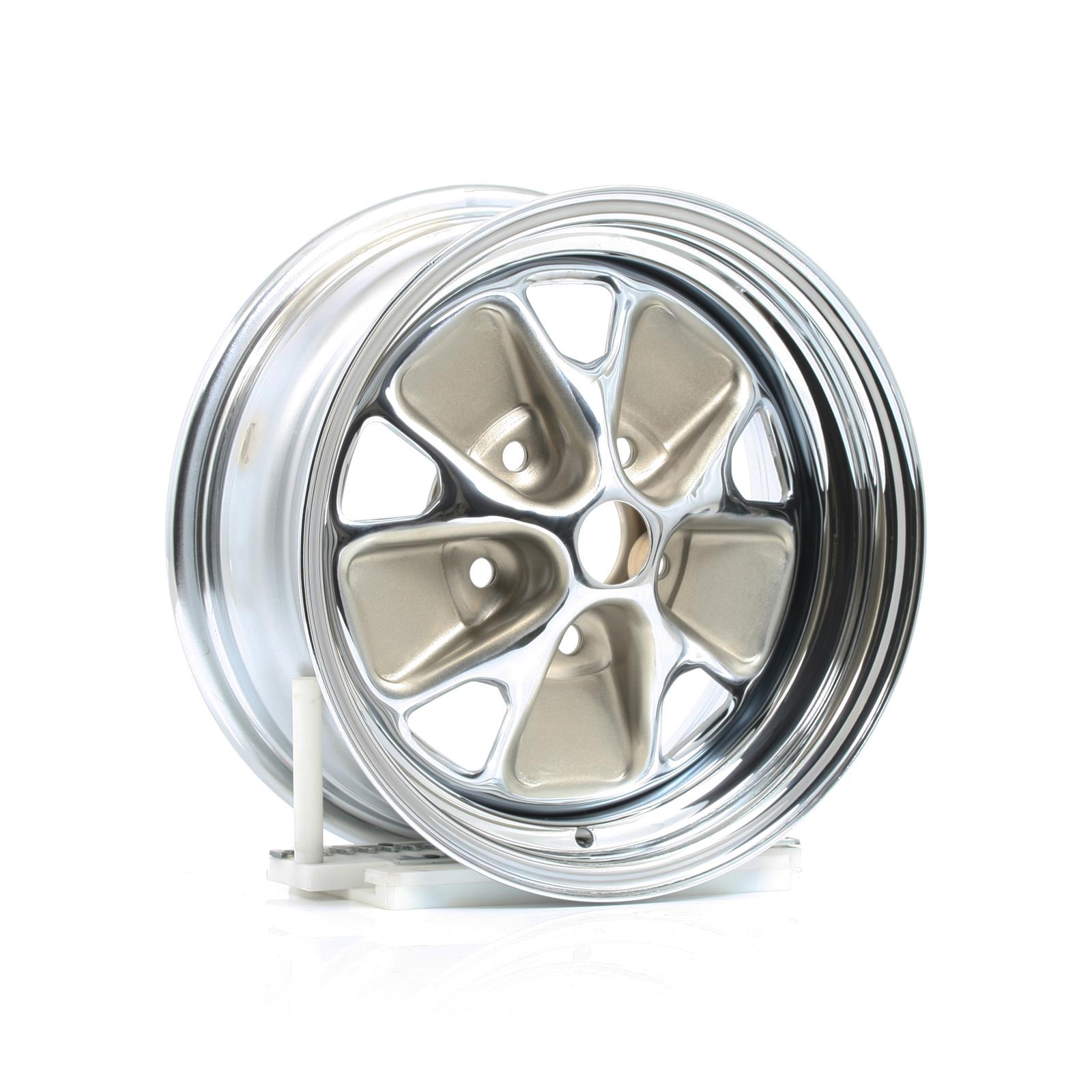 Wheel Vintiques 55 Series Steel Rallye Chrome Wheels | Summit Racing