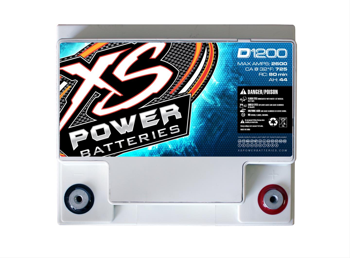 XS Power Batteries D1200 XS Power AGM Batteries | Summit Racing
