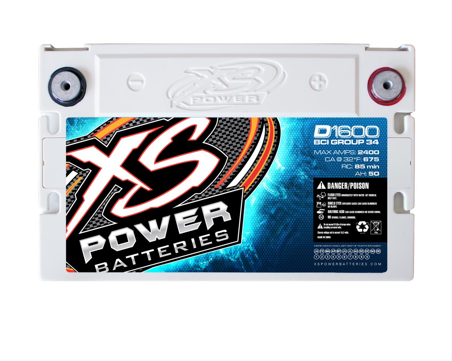 XS Power Batteries D1600 XS Power AGM Batteries | Summit Racing