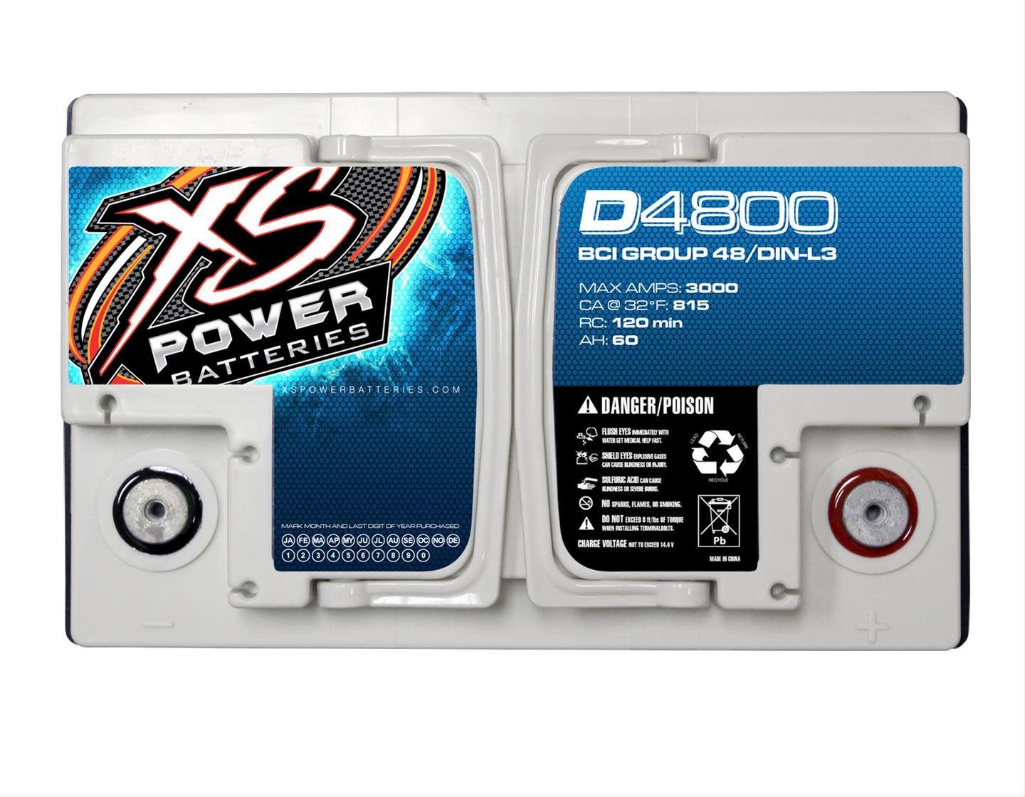 XS Power Batteries D4800 XS Power AGM Batteries | Summit Racing