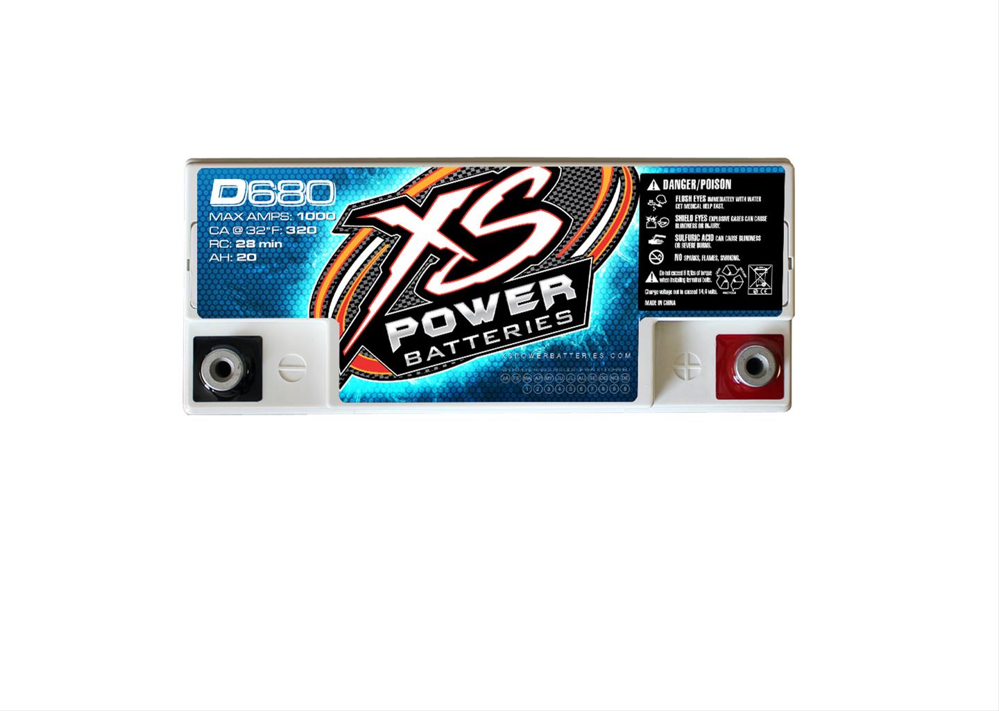 XS Power Batteries D680 XS Power AGM Batteries | Summit Racing