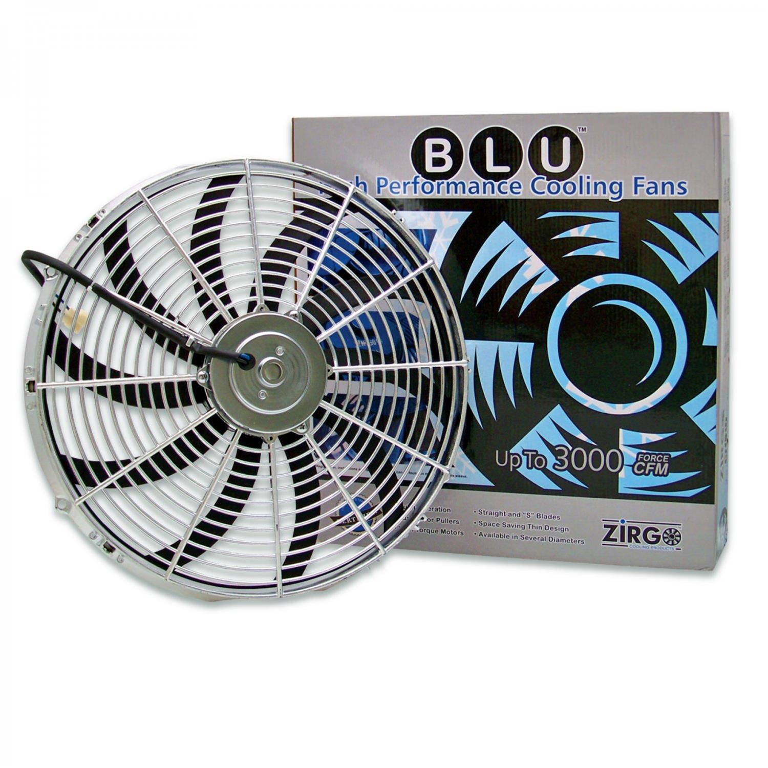 Zirgo ZIRZFBC16S Zirgo BLU High Performance Electric Fans | Summit Racing