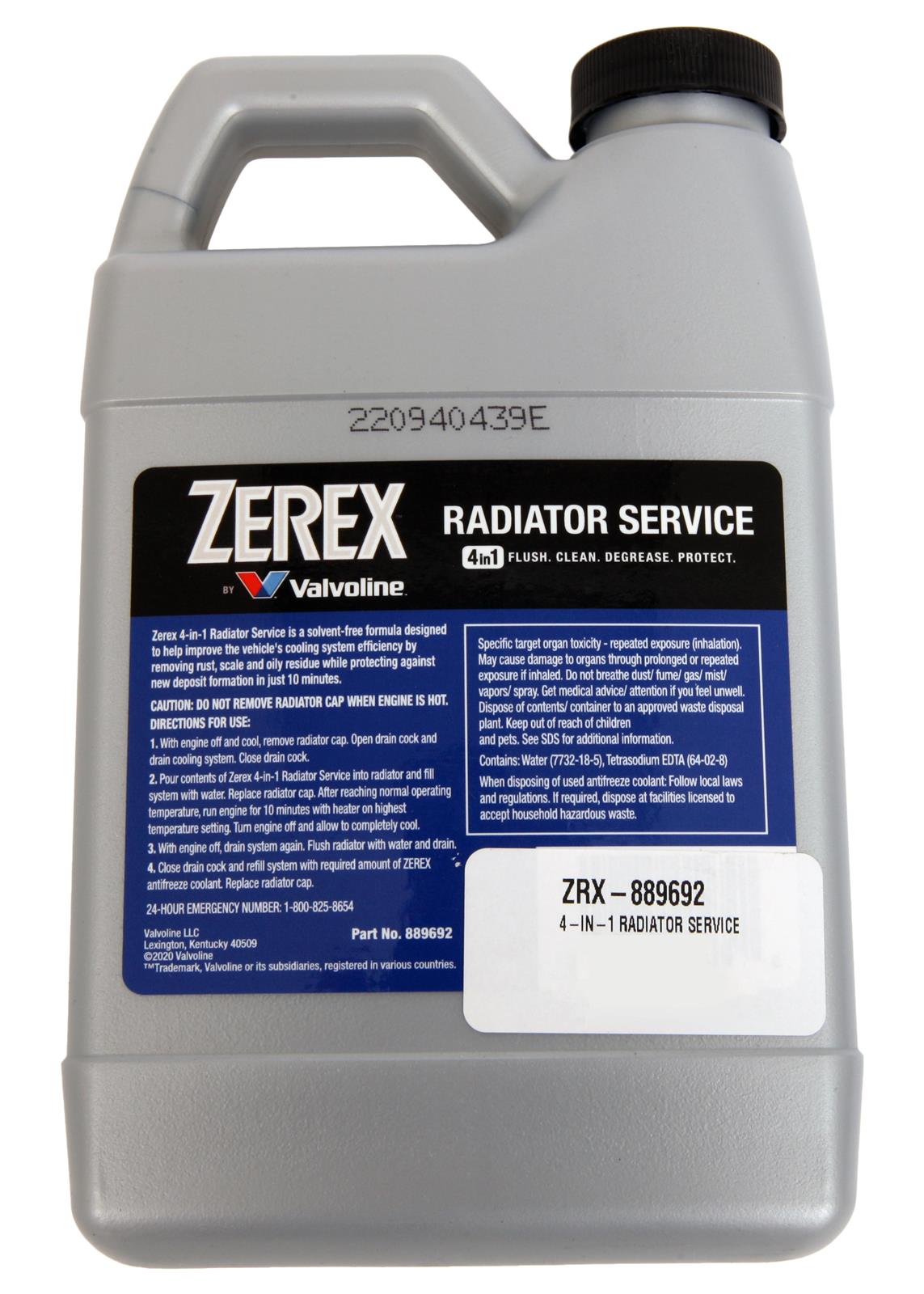 Zerex 889692 Zerex Radiator 4-in-1 System Flush | Summit Racing