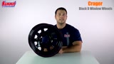 Cragar 1527553565B Cragar Black D Window Wheels | Summit Racing